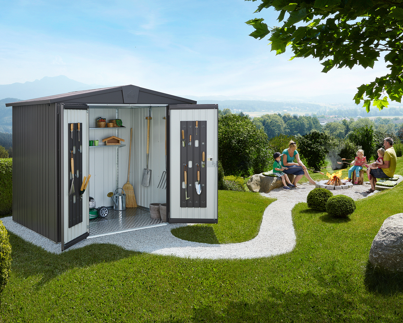 Biohort hagebod Europa 3- gjør oppbevaring enkelt og vedlikeholdsfritt