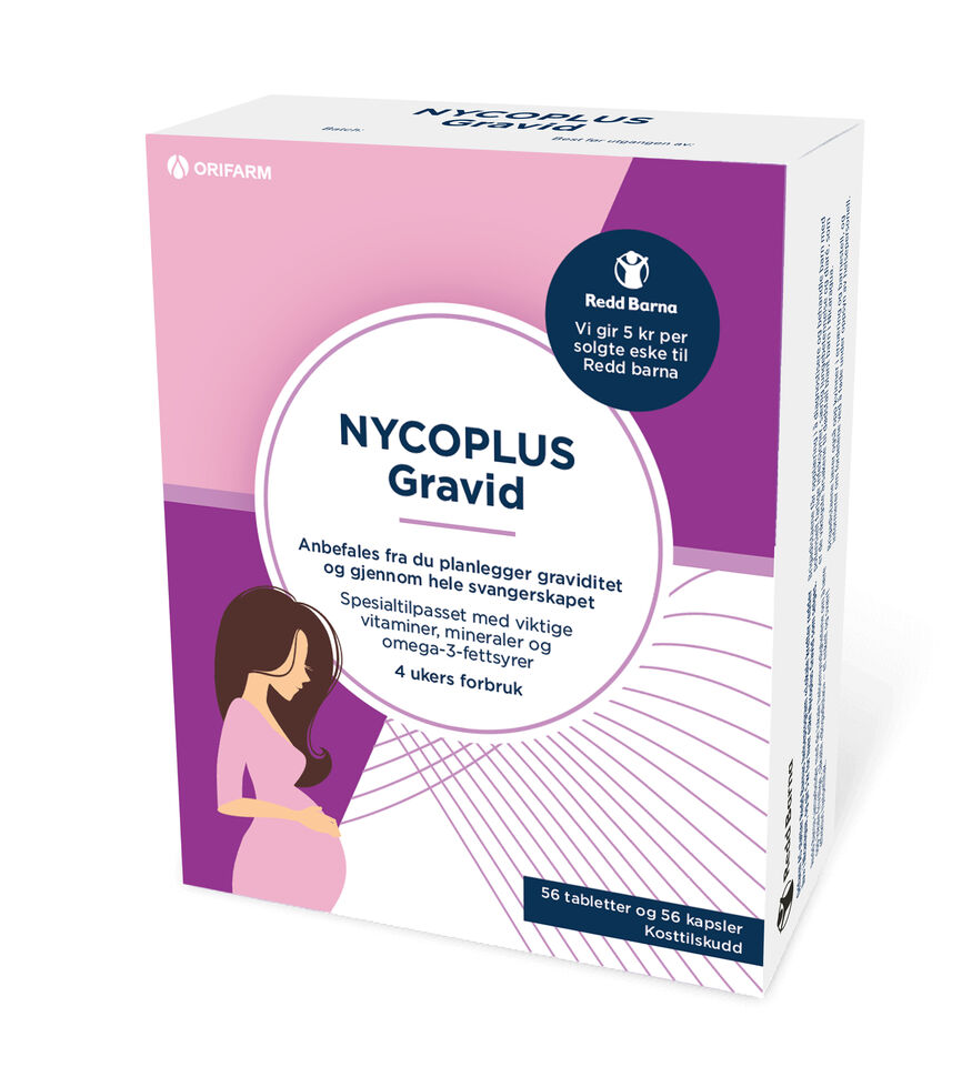 Nycoplus Gravid 56 kapsler og 56 tabletter – Herreapoteket