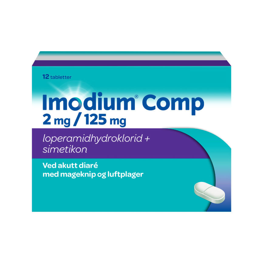 Imodium Comp 2/125mg Tabletter 12 stk. – Herreapoteket