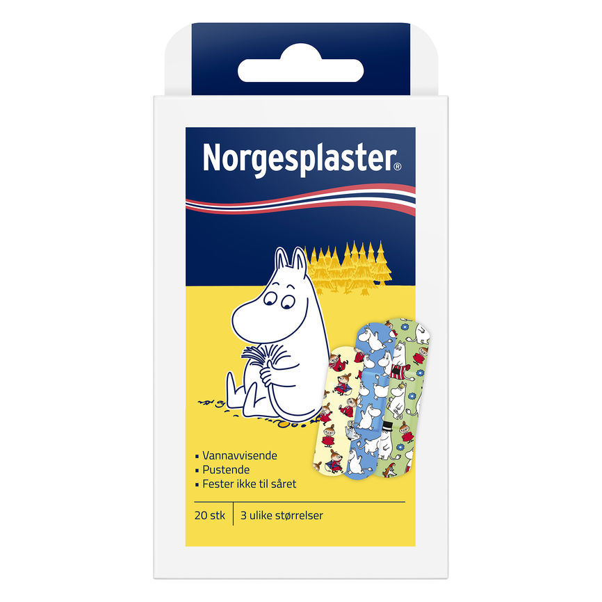 Norgesplaster Moomin plaster 20 stk – Herreapoteket