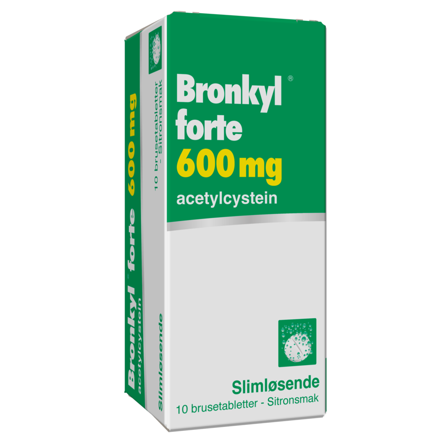 Bronkyl forte brusetabletter 600mg 10 STK – Dameapoteket