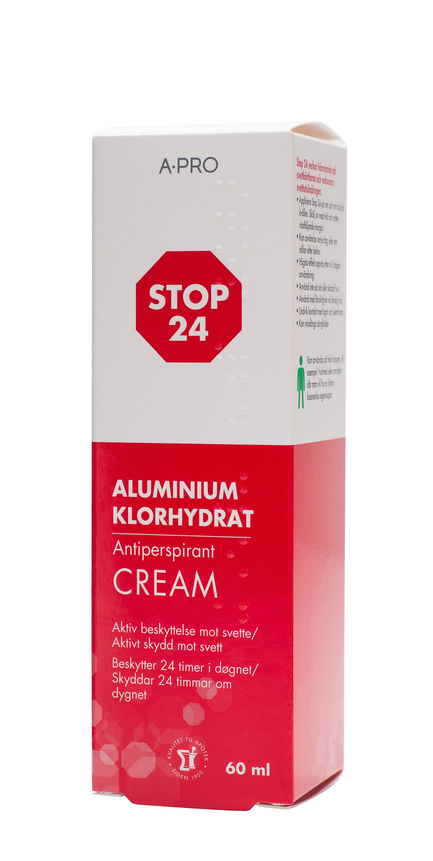 Stop 24 Antiperspirant Krem 60ml – Herreapoteket