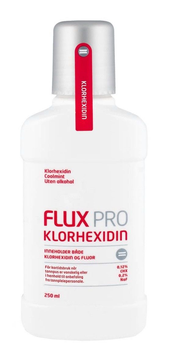 Flux Munnskyll med Klorhexidin og Fluor 250 ml – Dameapoteket