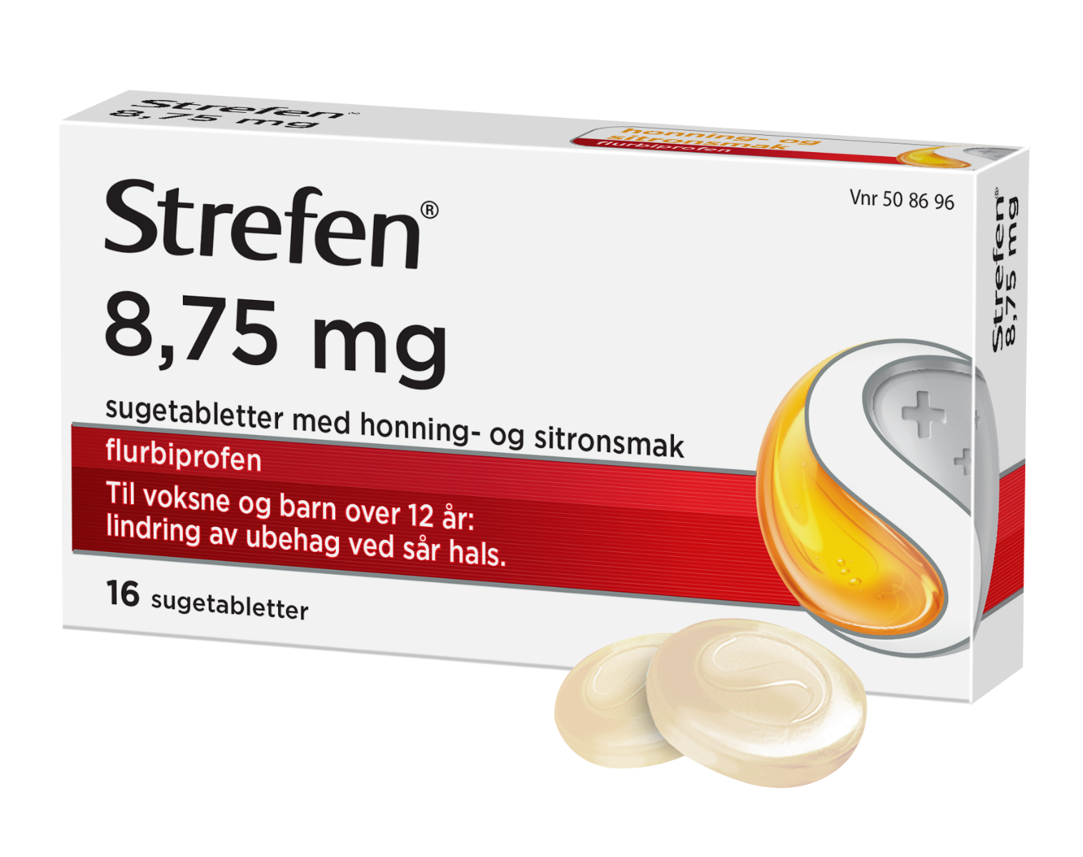 Strefen 8,75 mg sugetabletter honning og sitron 16 stk – Dameapoteket