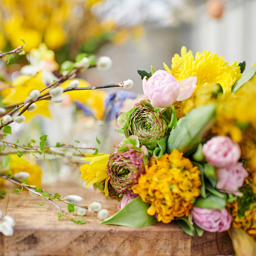 Yellow Flowers And Easter