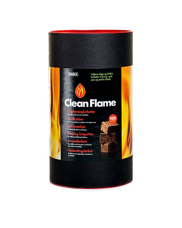 Clean Flame Fire Starters 100 Pcs | Plantagen