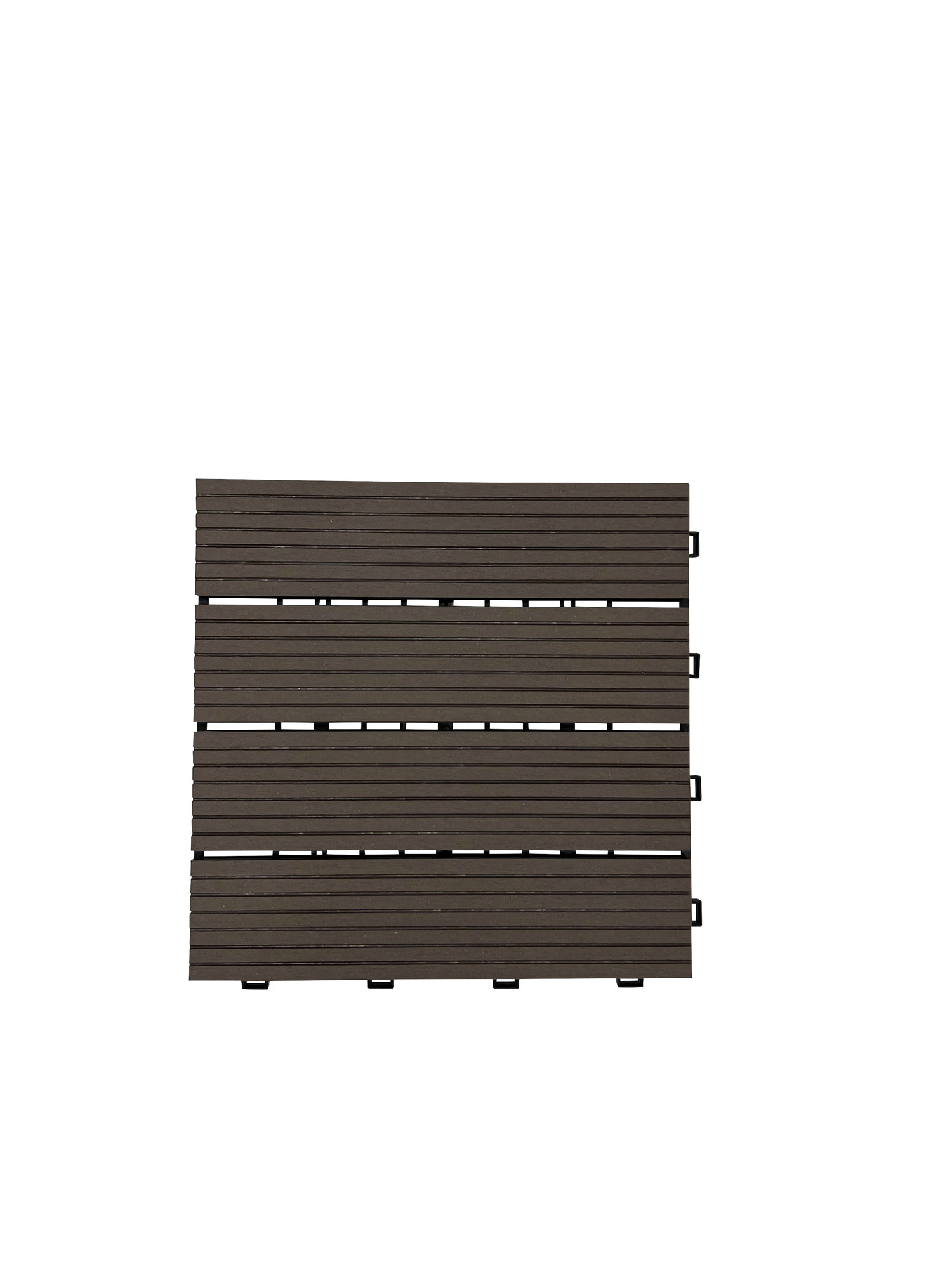 Floor Tile WPC Skogsbrun 30x30cm 4-PACK | Plantagen