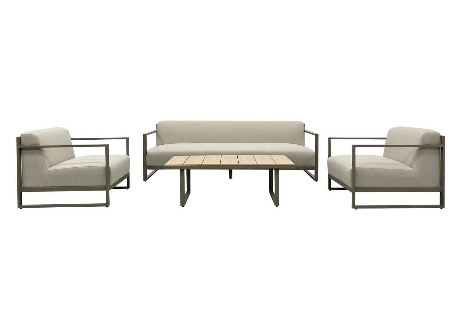 Loungset Lysekil Skanden, 5 sittplatser, Beige | Plantagen