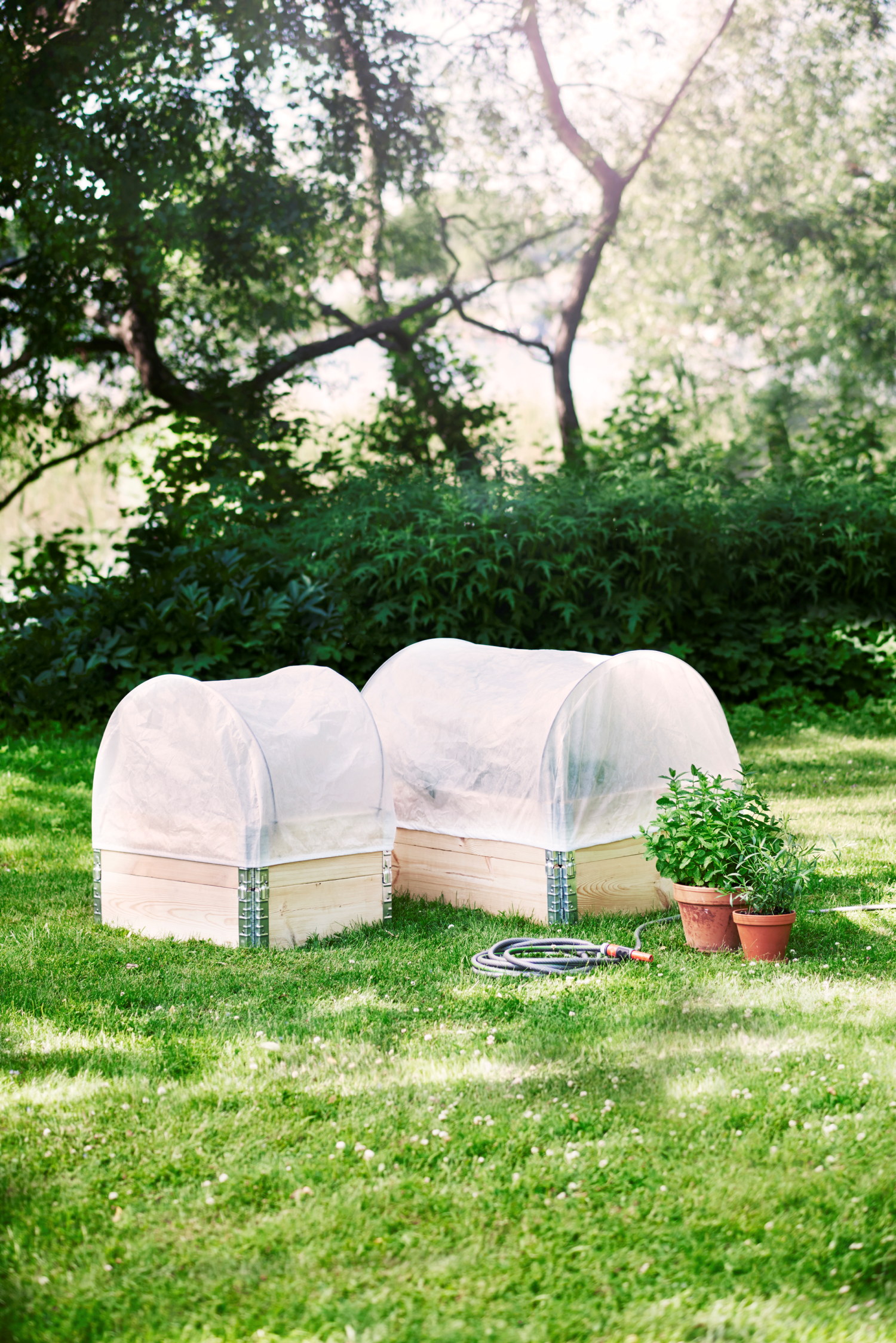 Fiberduk pallkrage, Längd 80 cm, Vit | Plantagen