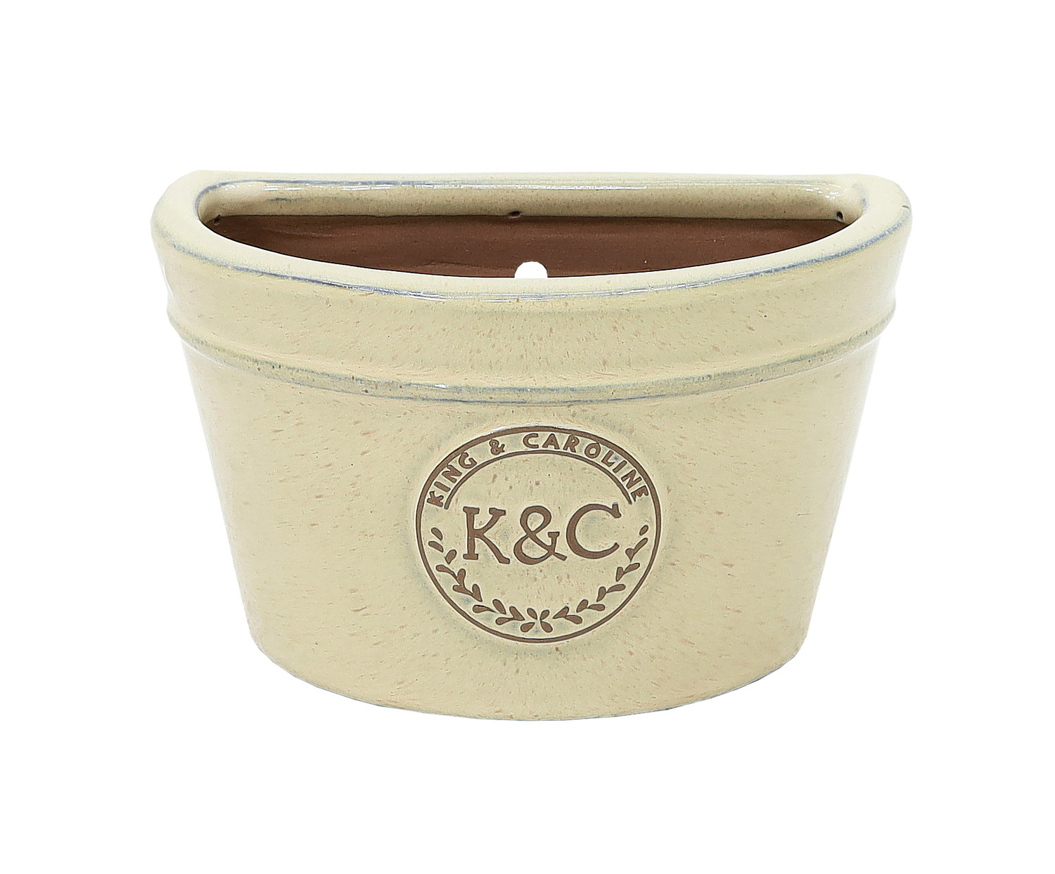 K&C ceramic wall pot D26 sand | Plantagen
