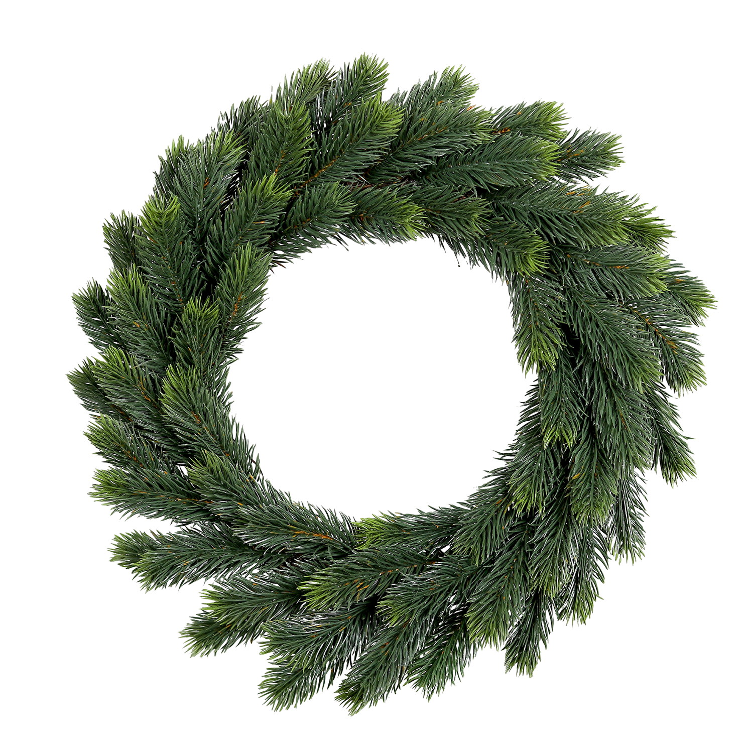 Krans med granbar kunstig, Ø45 cm, Grønn | Plantasjen
