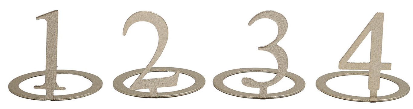 Advent numbers ring 4pcs gold | Plantagen