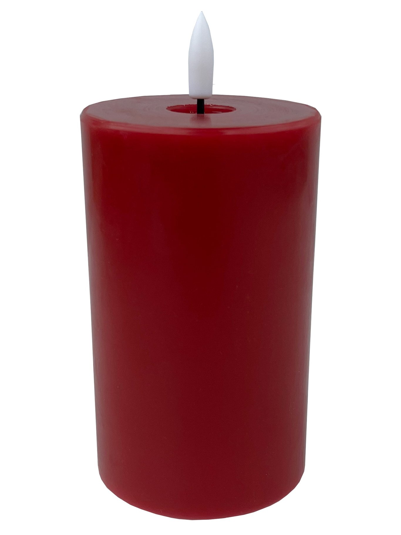 LED Pillar Candle 12,5cm Red | Plantagen