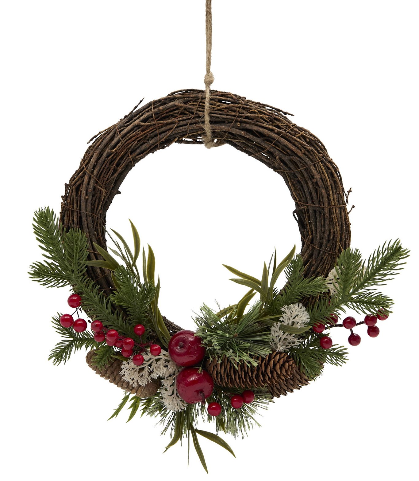Krans med naturpreg, kunstig , Ø31 cm, Flerfa.. | Plantasjen