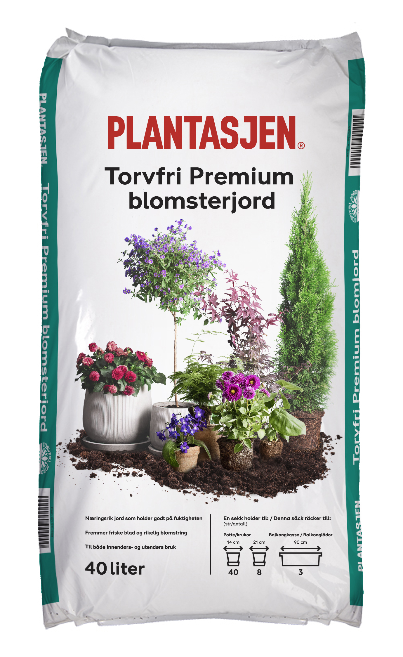 Peat free Premium Flower soil 40L | Plantagen